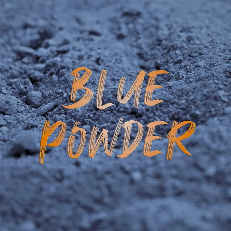 Coming to be Packed in Boxes - Blue Powder